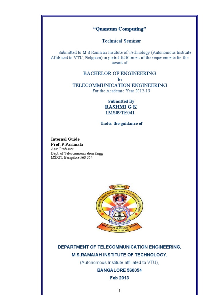 Quantum Computing | PDF | Quantum Computing | Quantum Mechanics