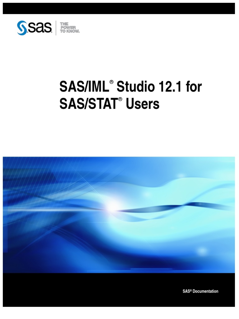 Sas Iml Studio | PDF | Sas (Software) | R (Programming Language)