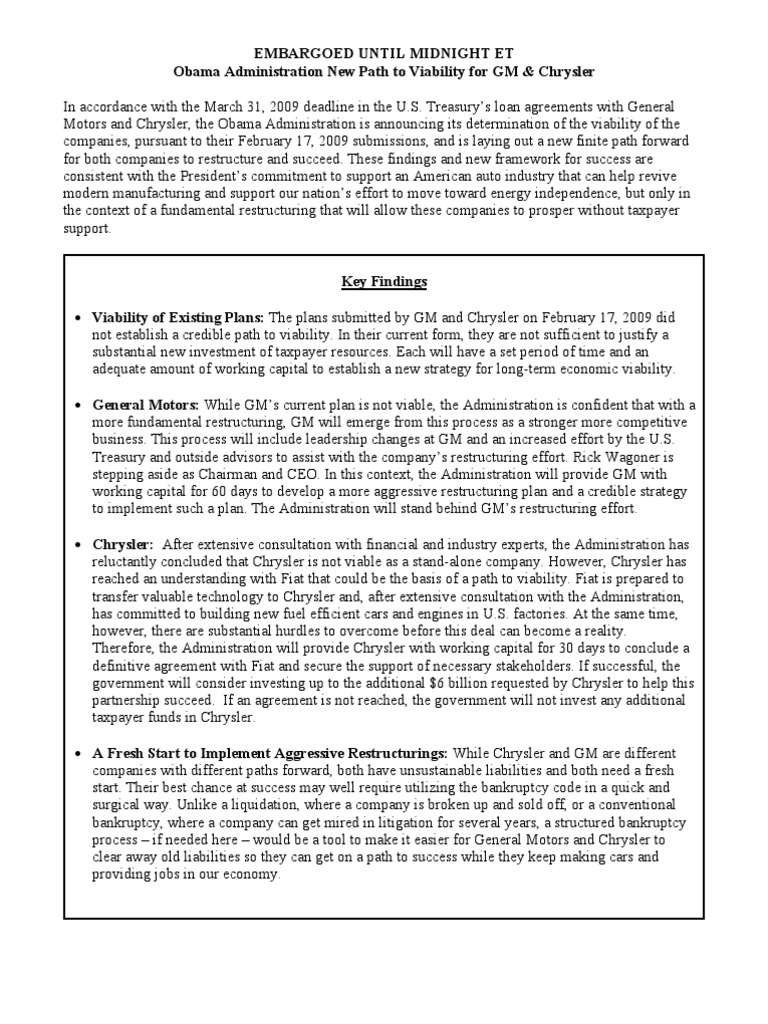 Auto Plan | PDF | Chrysler | General Motors