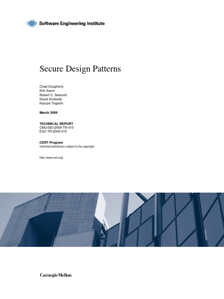 Secure Design Patterns | PDF | Software Design Pattern | Kernel ...