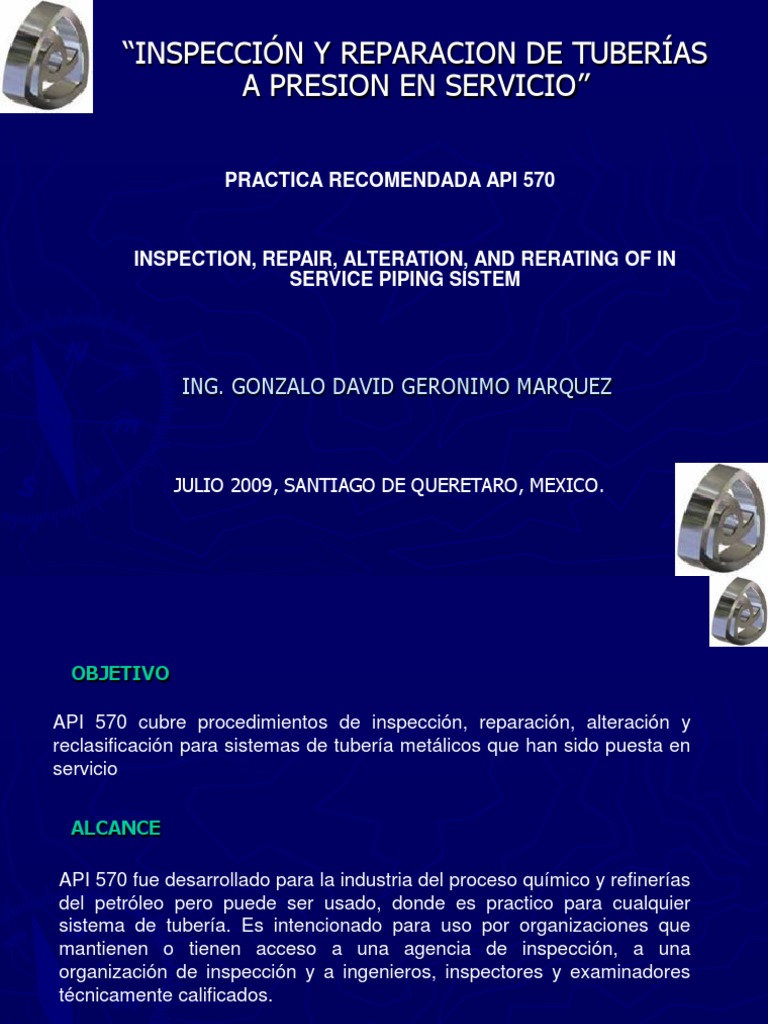 Api 570 | PDF | Corrosión | Soldadura