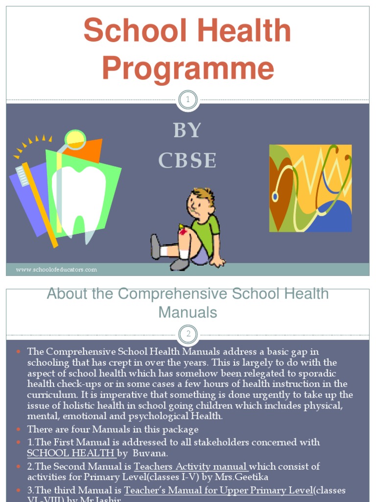 School Health Programme | PDF | Physical Education | Health Promotion