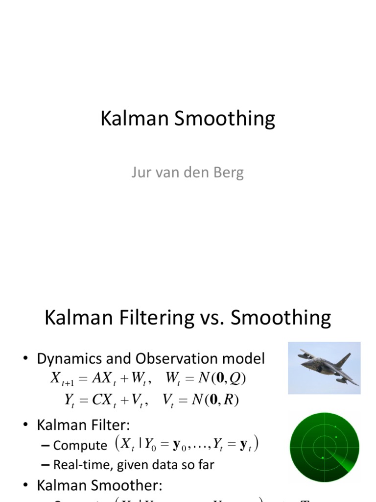 Kalman Smoothing | PDF | Kalman Filter | Statistical Analysis