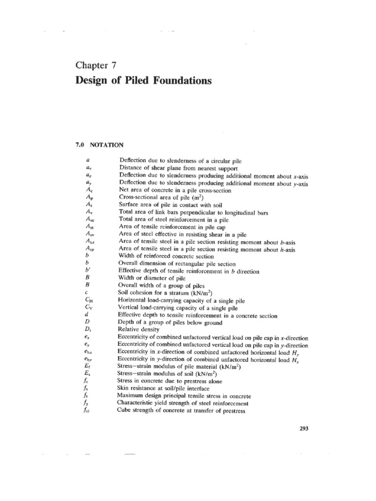 7 Design of Piled Foundation | PDF
