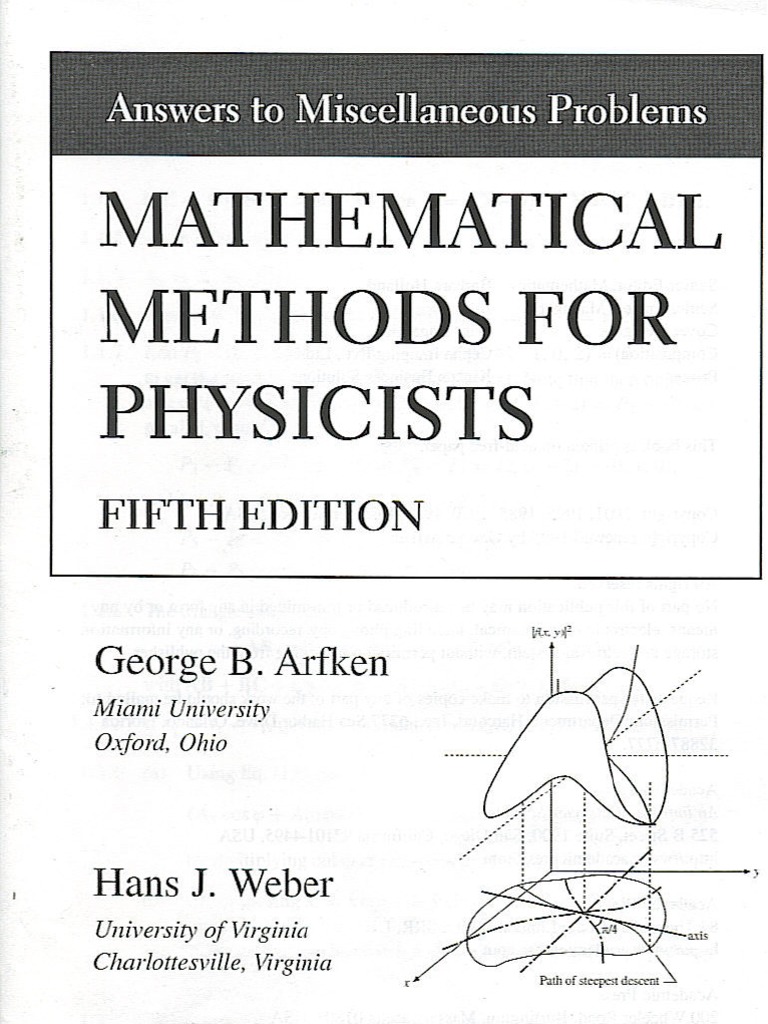 Mathematical Methods For Physicists Arfken 5e Solutions | PDF