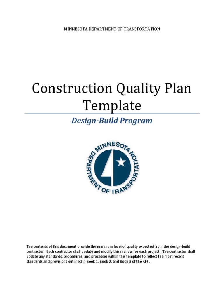 Construction Quality Plan | PDF | Construction Management | General ...