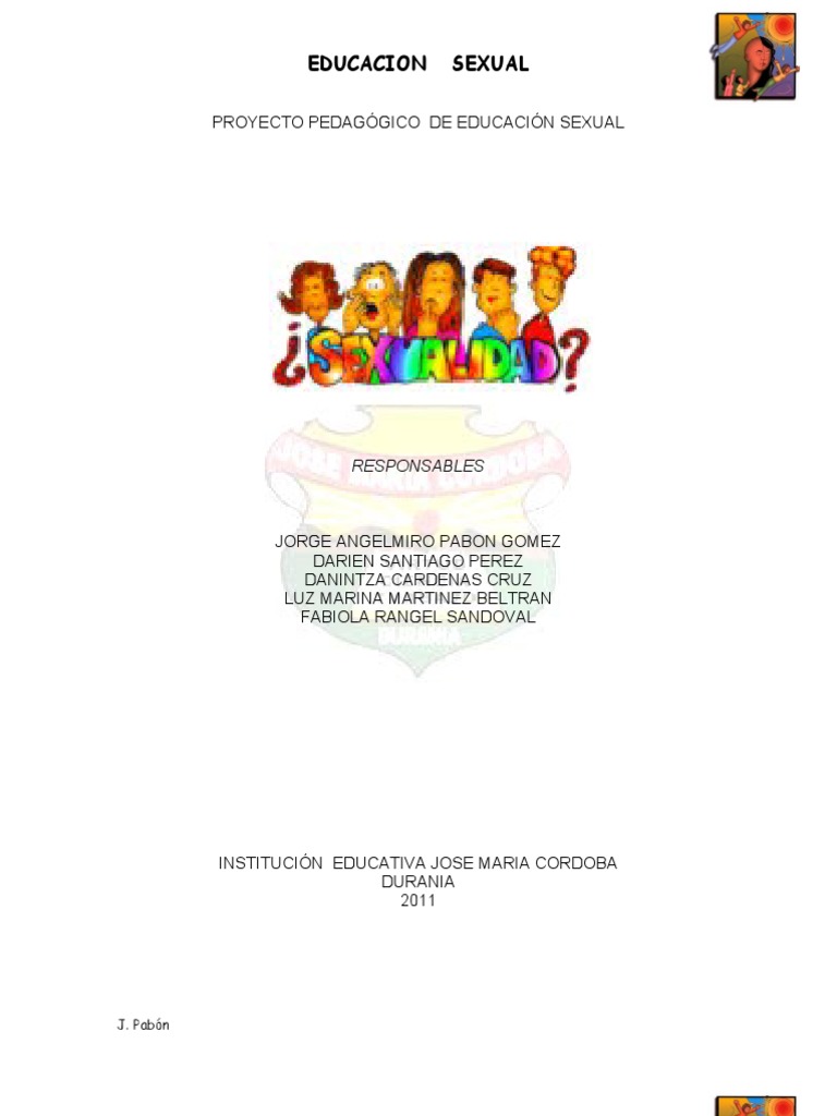 Proyecto Transversal Educacionsexual Educación Sexual Sexualidad Humana