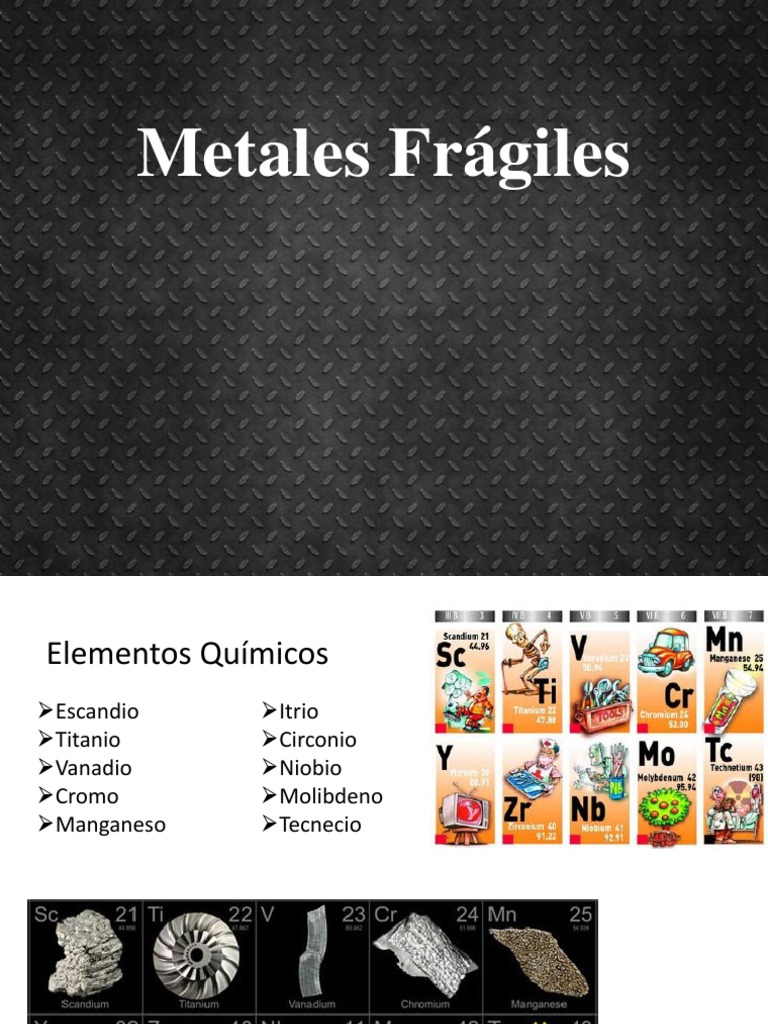 Metales Fragiles | PDF | Rieles | Molibdeno