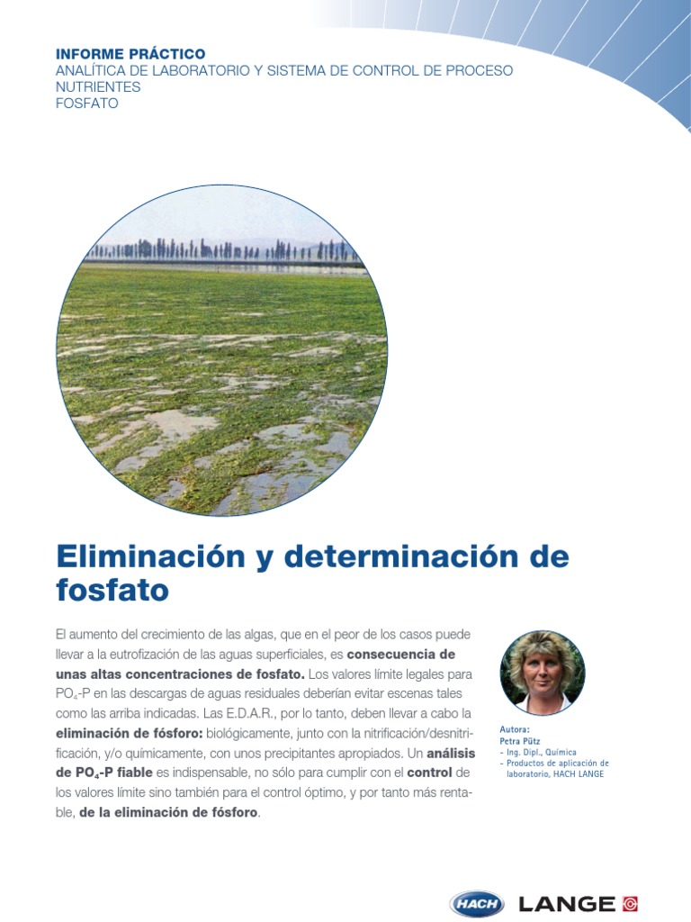 Eliminacion Y Determinación De Fosfatos En El Agua Pdf