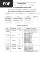 Check List of Batch Record | PDF | Production And Manufacturing | Industrial Processes