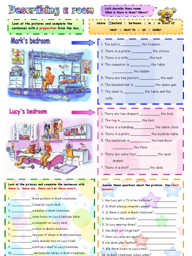 Describing A Room | PDF | Desk | Bedroom