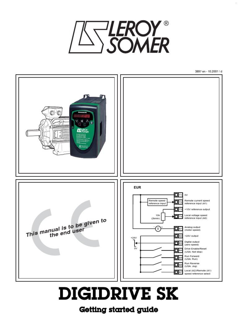 3897d - en - DIGIDRIVE SK - Getting Started Guide | PDF