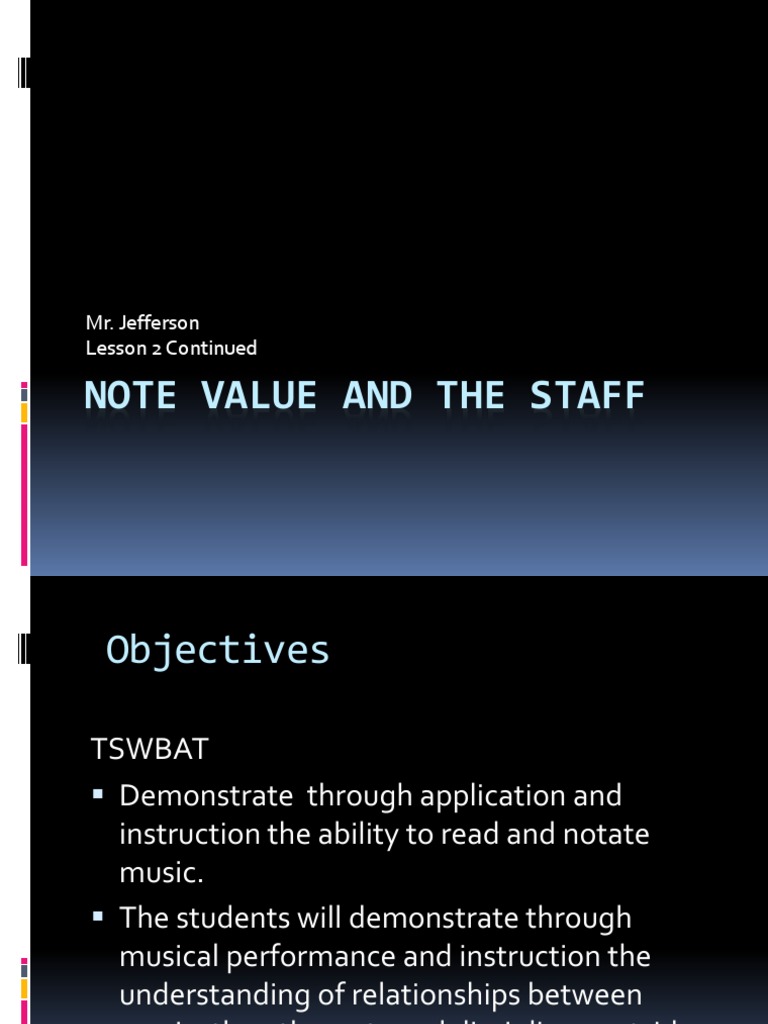 Note Values and Grand Staff | PDF