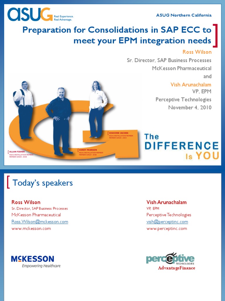 Preparation For Consolidations in SAP ECC To Meet Your EPM Integration ...