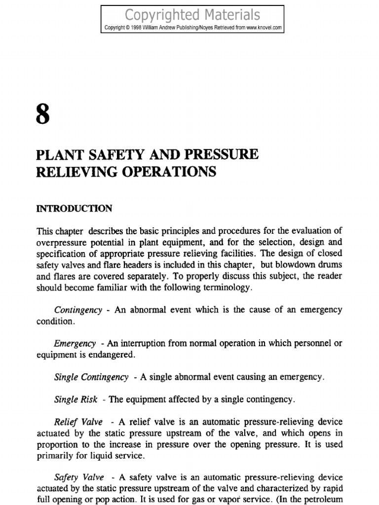 Pressure Safety Design Practices For Refinery and Chemical Operations ...
