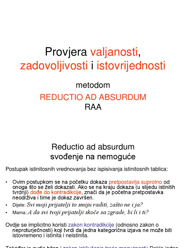 220 Reductio Ad Absurdum | PDF