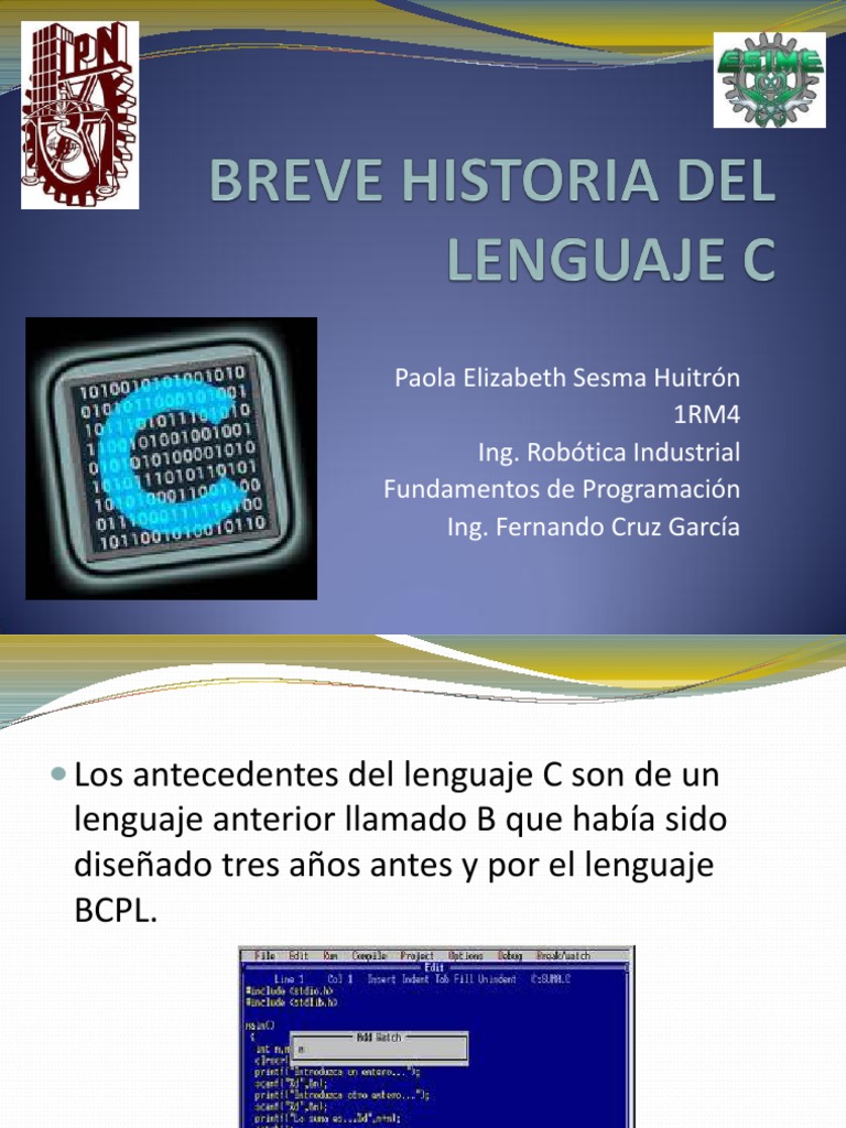 Breve Historia Del Lenguaje C | Lenguaje de programación | C