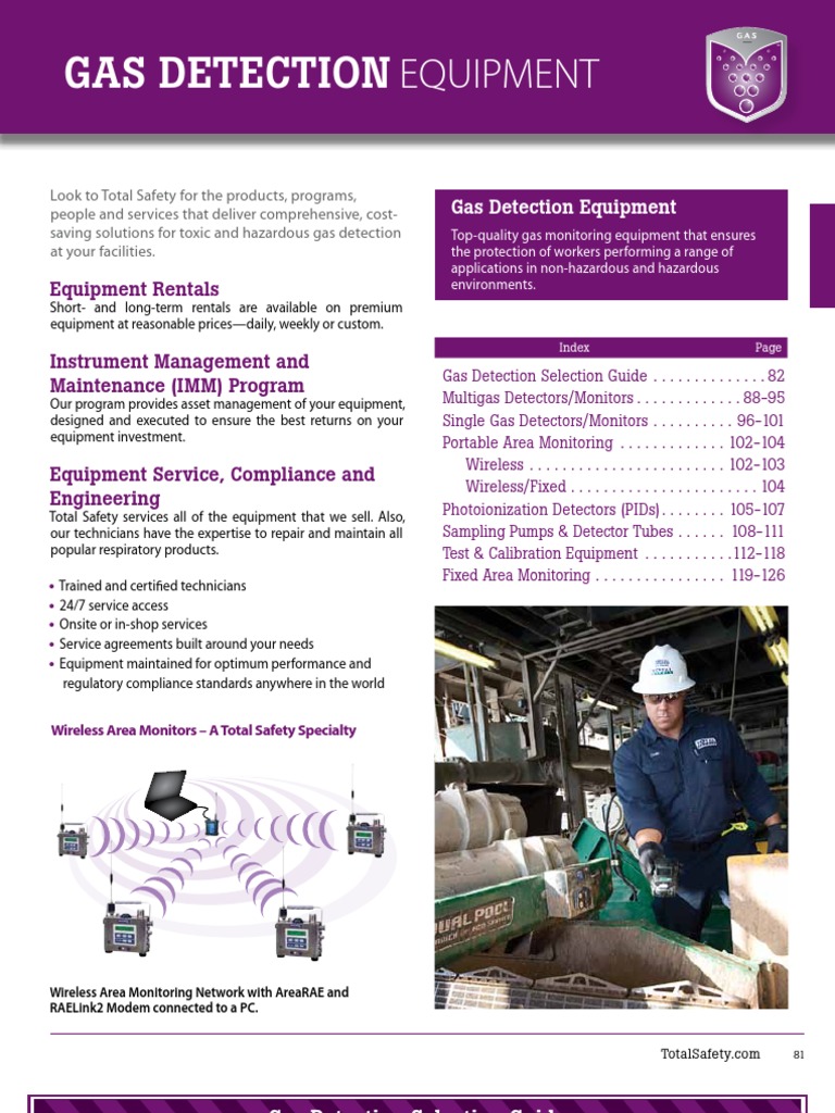 Gas Detection Equipment (TOTAL) | PDF | Energy And Resource | Computing ...