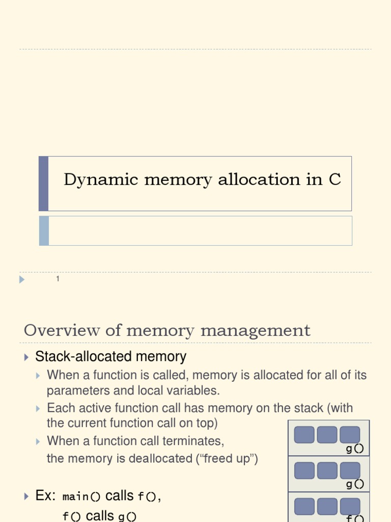 Memory Allocation Download Free Pdf Pointer Computer Programming C Programming Language