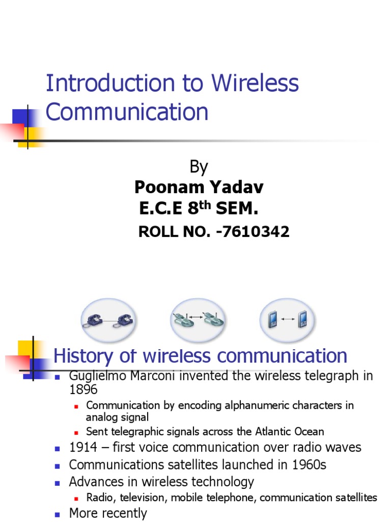 Introduction To Wireless Communication Radio Communication Pdf Radio Radio Propagation