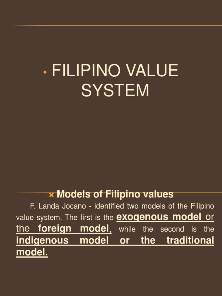 Filipino Value System | PDF | Value (Ethics) | Psychological Concepts