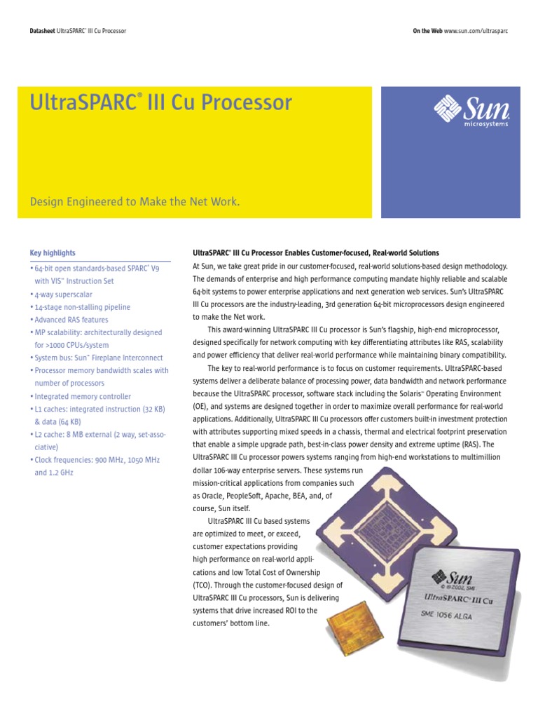 UltraSparc III | Download Free PDF | Cpu Cache | Central Processing Unit