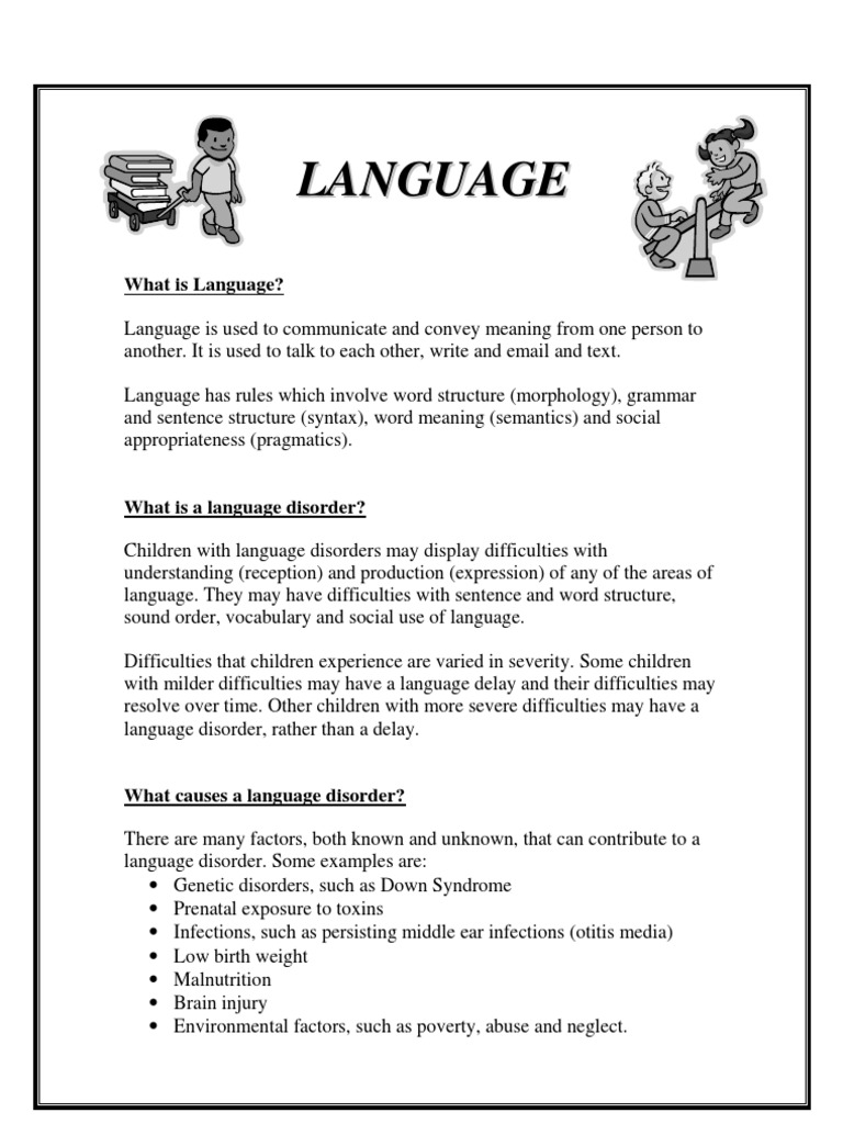 What Is Language | PDF | Speech Language Pathology | Language Development