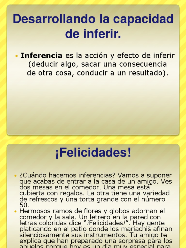 Desarrollando La Capacidad de Inferir | Inferencia | Ocio