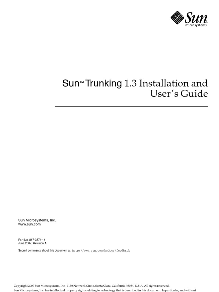 Sun Trunking 1.3 Installation Guide | PDF