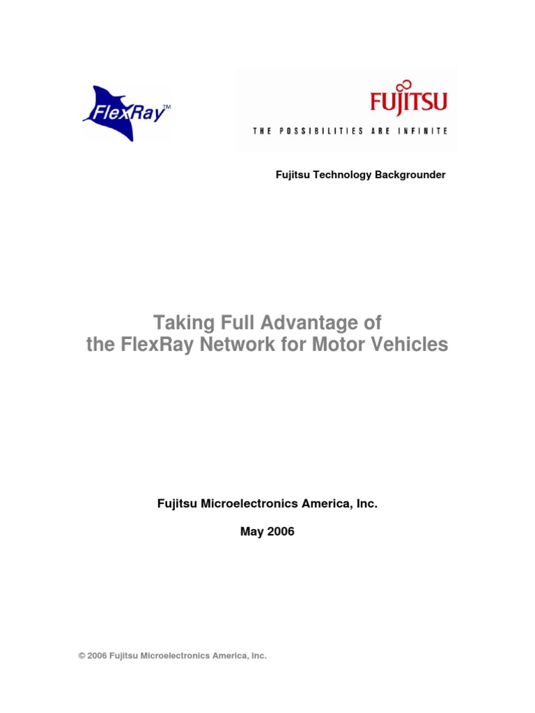 FlexRay Network For Motor Vehicles | PDF | Network Topology | Bit Rate