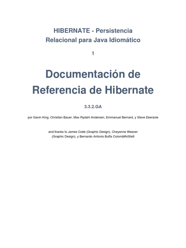 Hibernate Reference | PDF