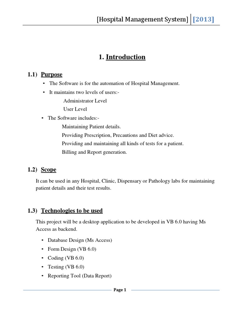 Hospital Management System Origanal | PDF | Active Server Pages | Databases