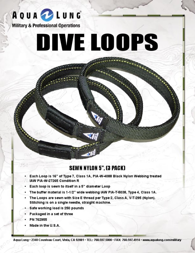 Military-Grade Dive Loops - 3 Pack | PDF