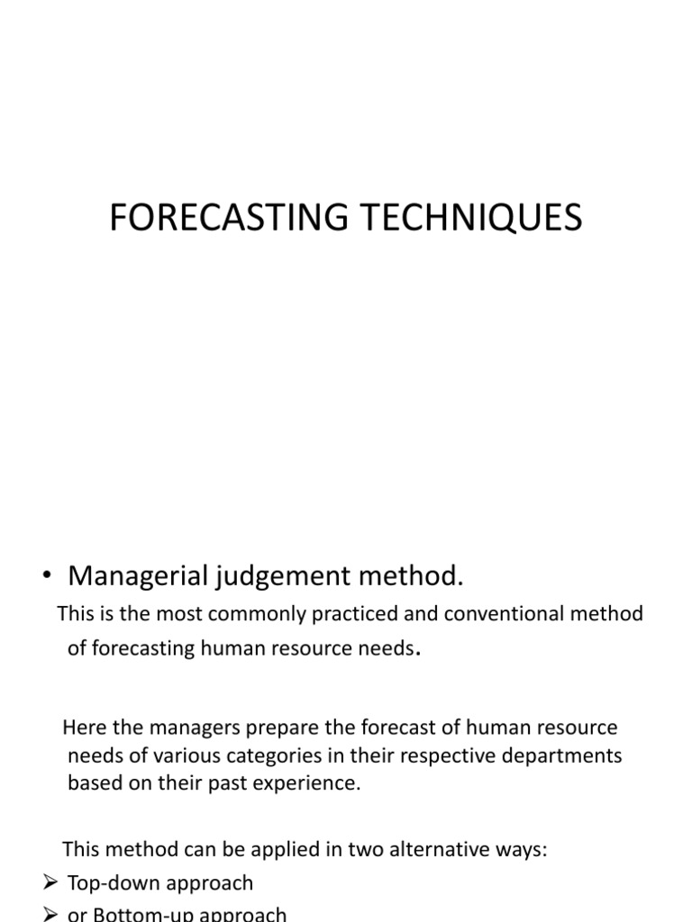 Forecasting Techniques | PDF | Econometrics | Regression Analysis