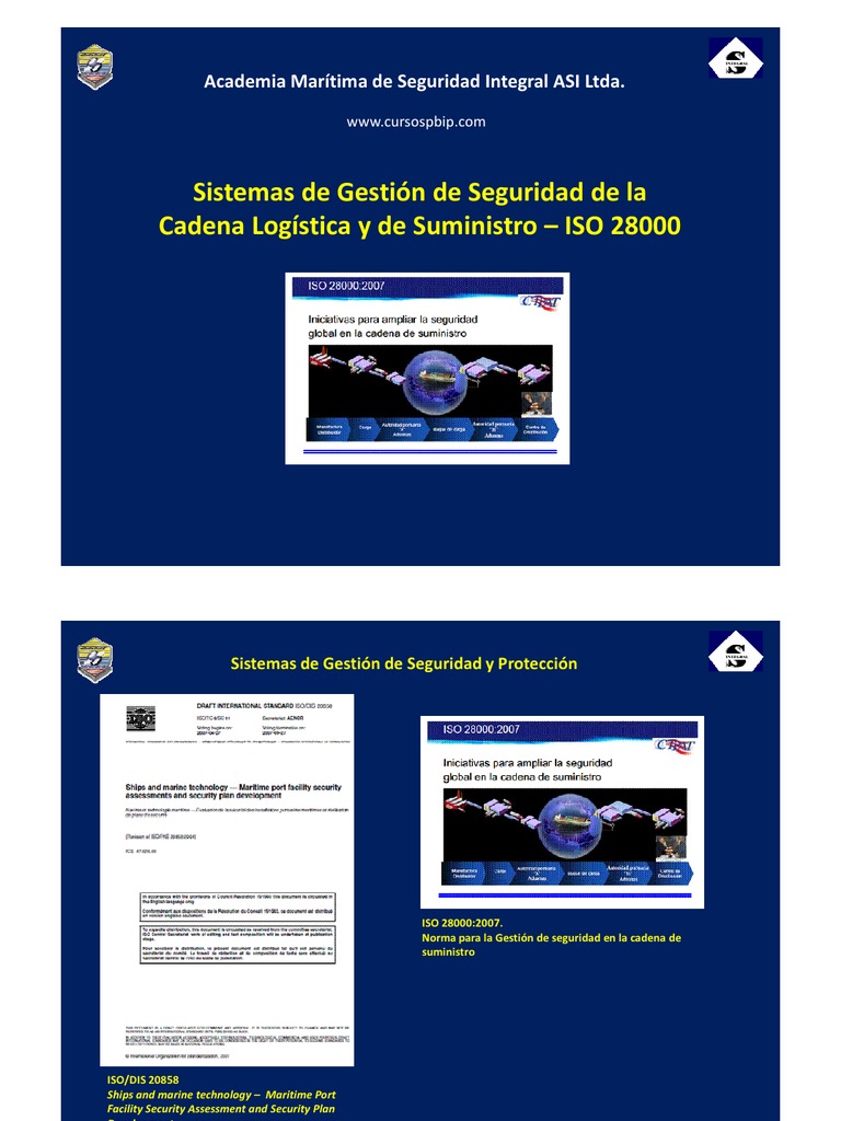 Iso 28000 Presentacion | PDF | La seguridad | Organización ...