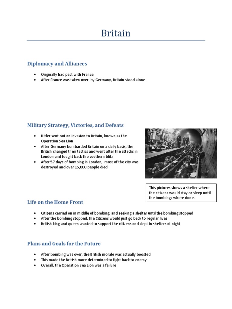 Britain WW2 G | PDF