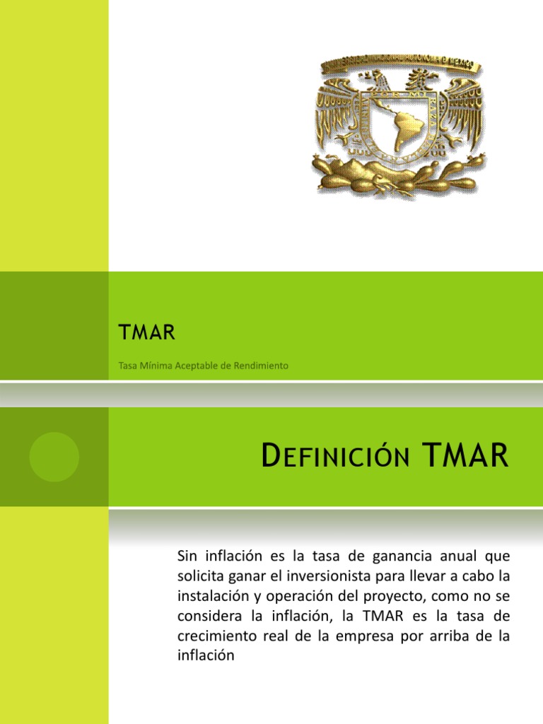 6 Estudio Financiero TMAR, VPN Y TIR | PDF | Inflación | Beneficio ...