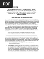 Fair Fighting Rules - Article - Therapist Aid | PDF