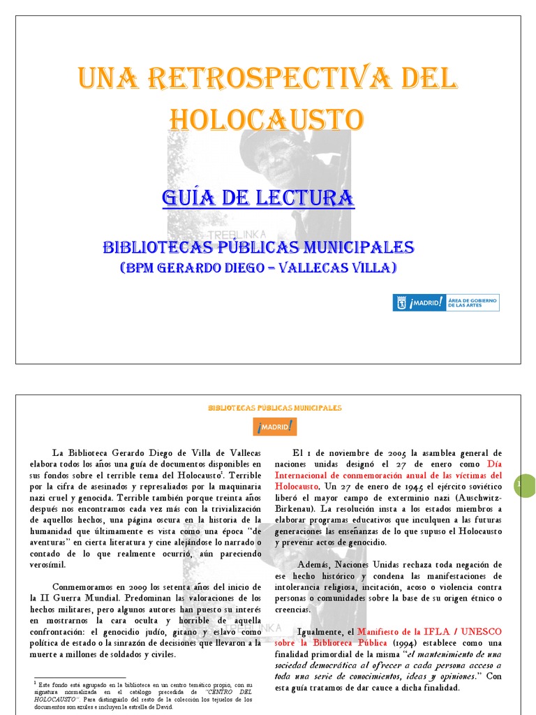 Guia de Lectura Sobre El Holocausto PDF | PDF | Alemania nazi | El ...