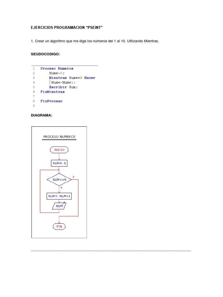 Ejercicios Programacion1 | PDF