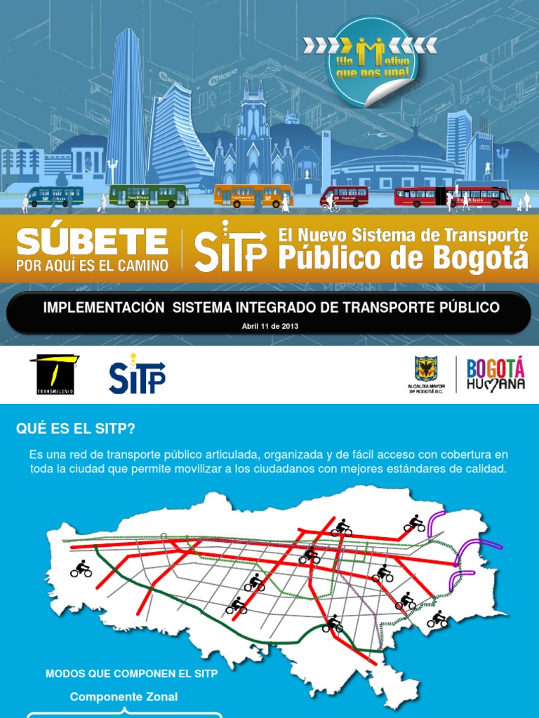 Implementación Sistema Integrado de Transporte Público de Bogota | PDF ...