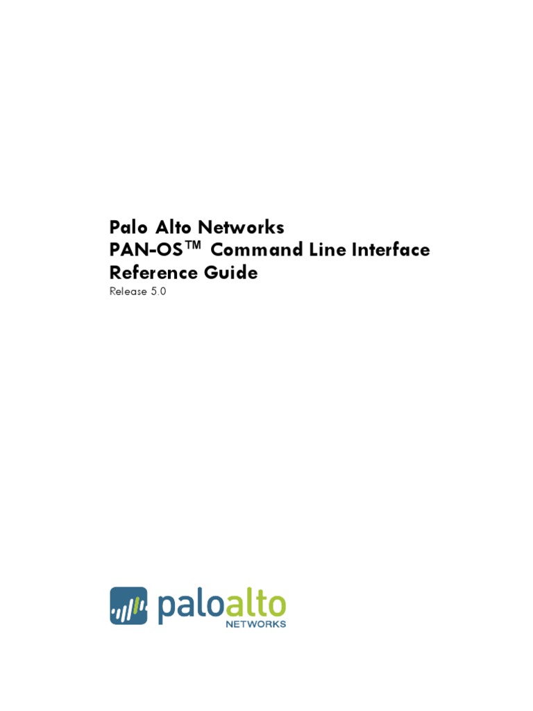 PAN-OS 5.0 CLI Reference Guide | PDF | Command Line Interface ...