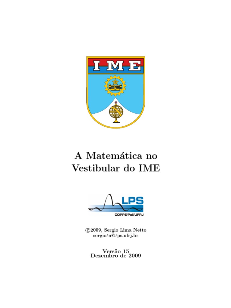 Provas Antigas do IME de Matemática | PDF | Número complexo | Logaritmo