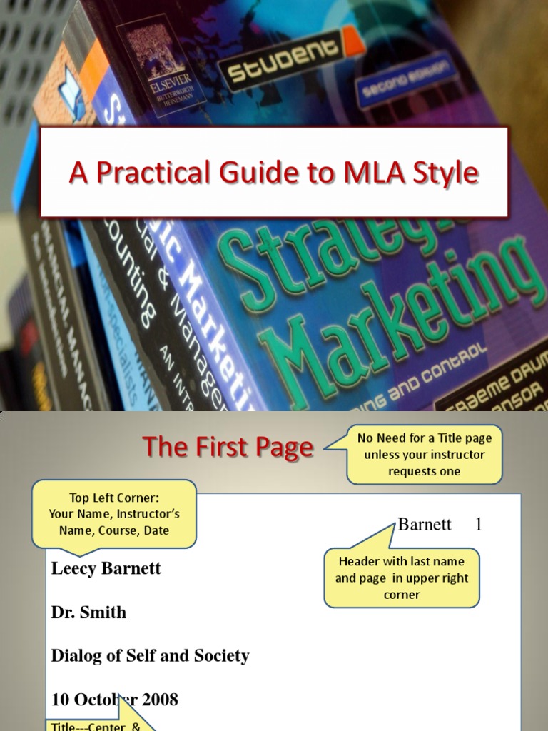A Practical Guide To MLA | PDF | Citation | Paragraph