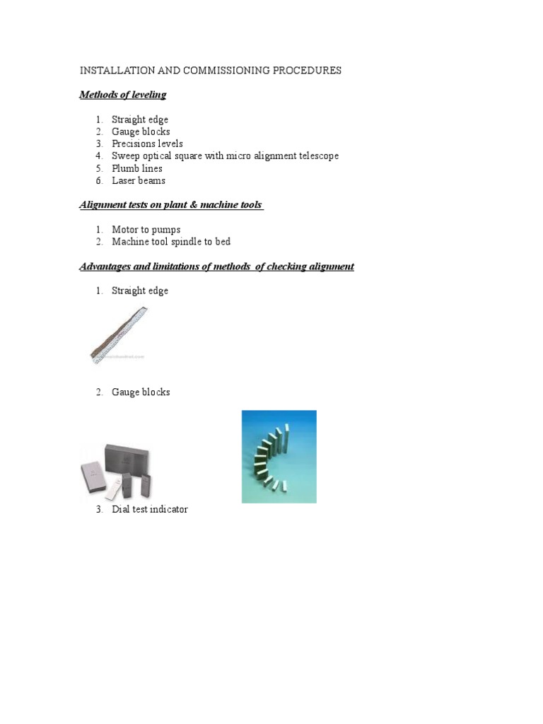Installation and Commissioning Procedures | PDF