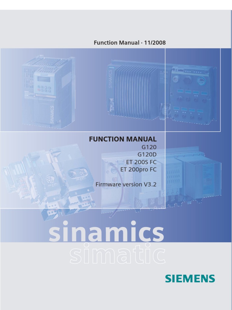Function Manual G120, G120D, ET 200S FC, ET 200pro FC | PDF | Parameter (Computer Programming ...