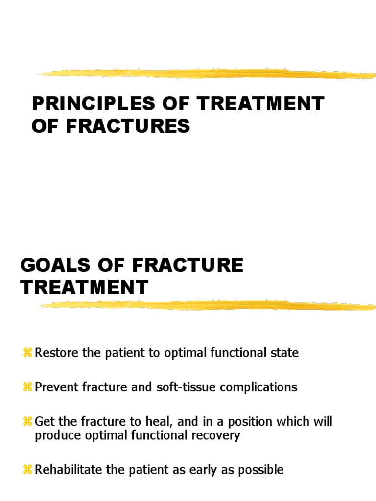 A Comprehensive Guide to the Principles of Fracture Treatment: Goals ...