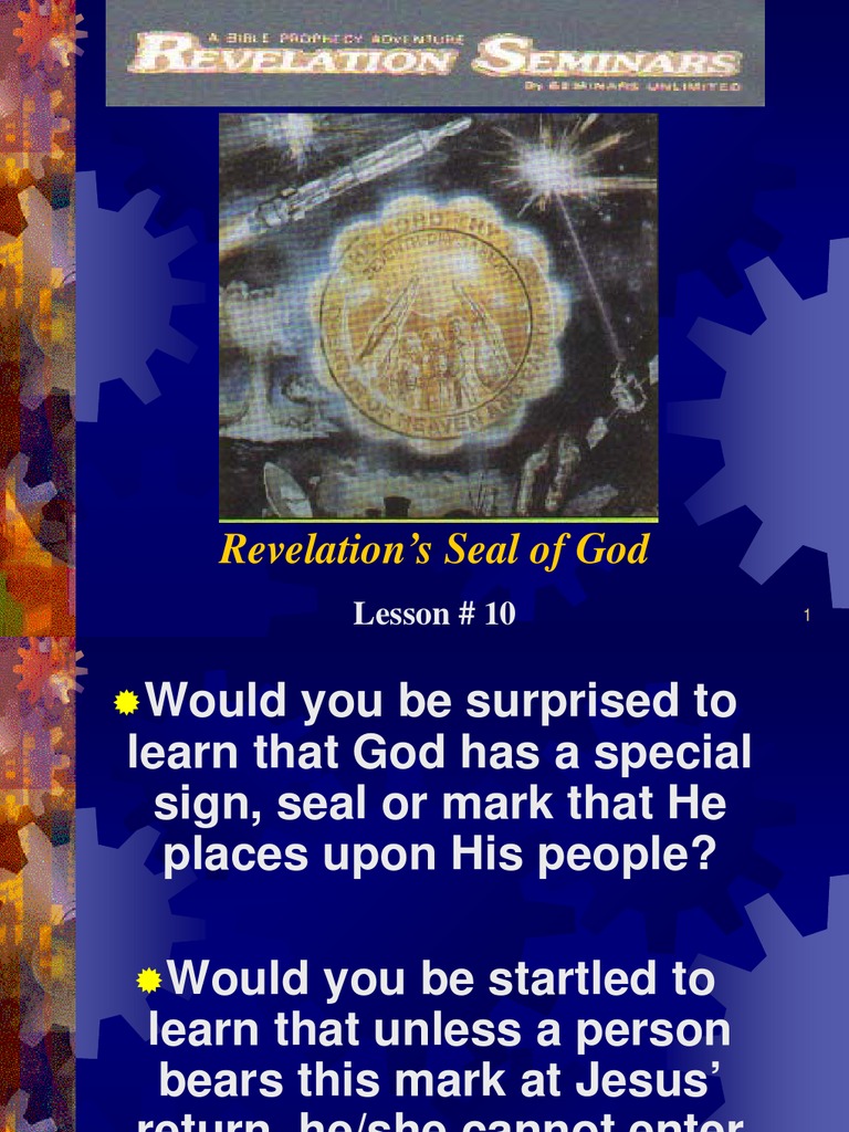 Lesson 10 Revelation Seminars - Revelation's Seal of God | PDF ...