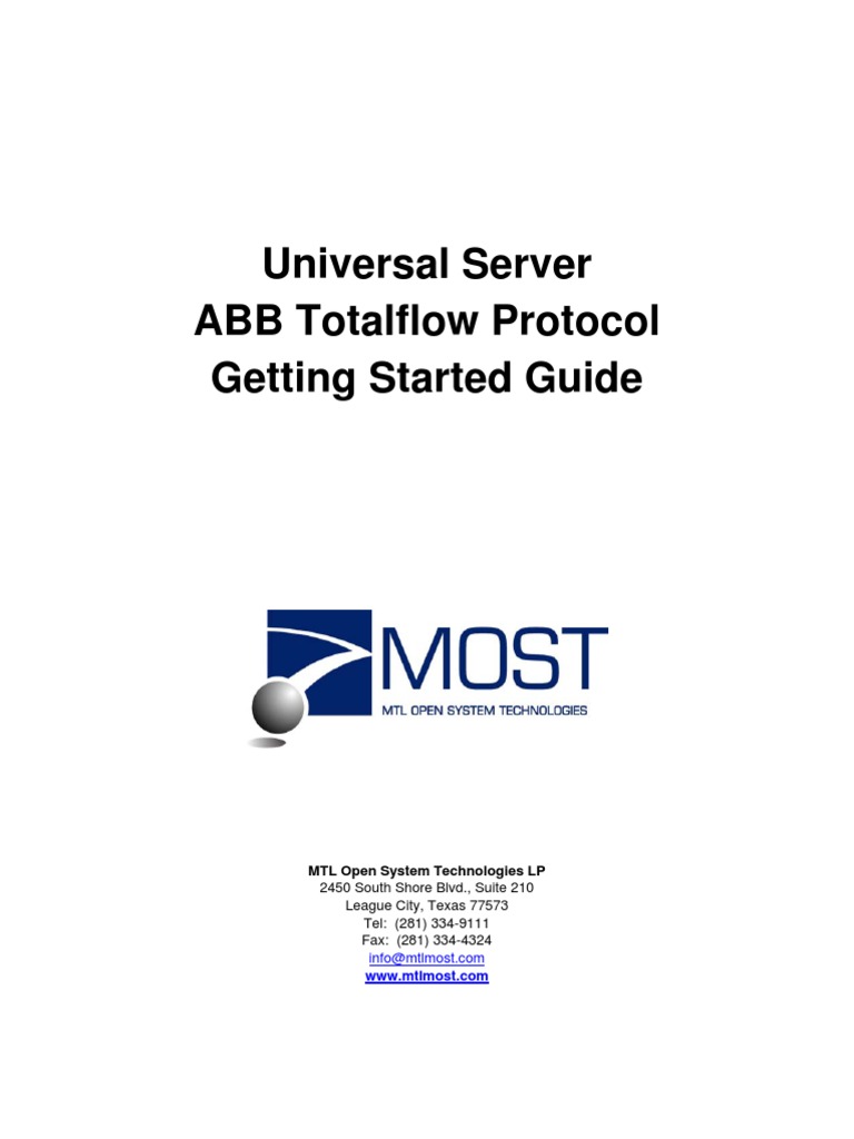 ABB Totalflow Getting Started | PDF | Port (Computer Networking) | Ip ...