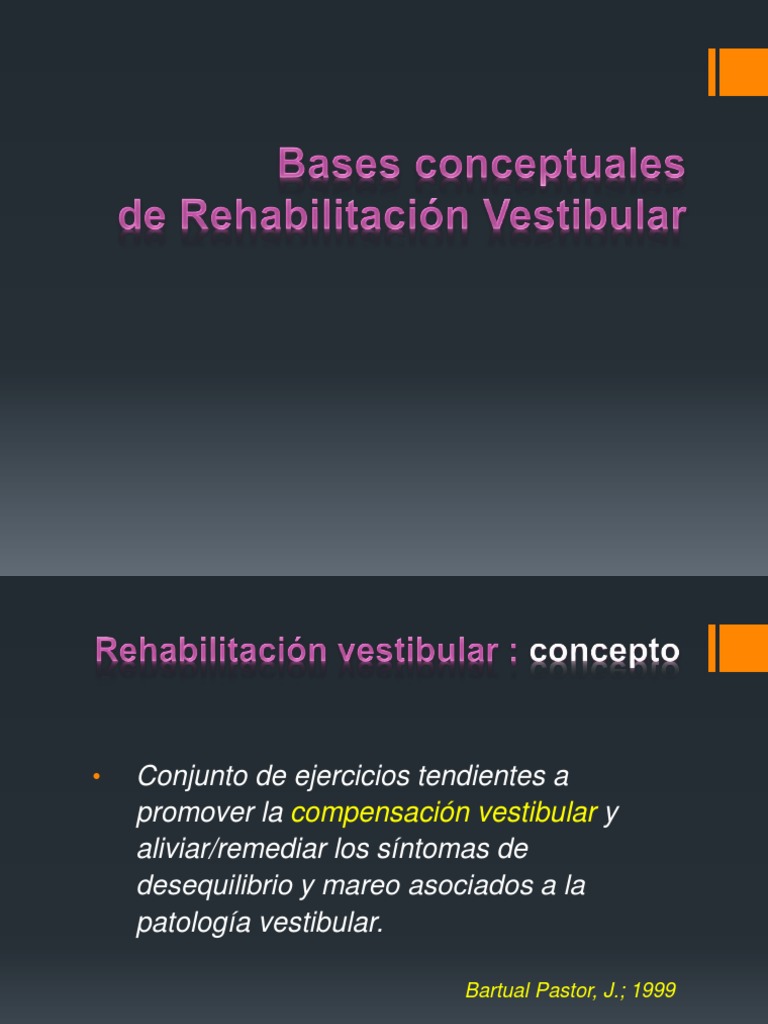 04 Rehabilitacion Vestibular | Descargar gratis PDF | Vértigo | Sistema ...